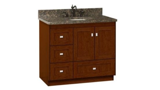 Strasser Woodenworks 36" Montlake Vanity, 7 Door Styles, 15 Finishes ...